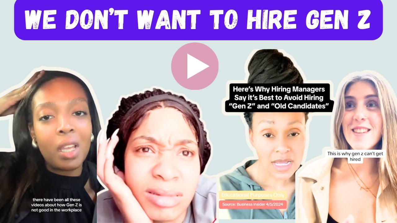 Shocking Reasons Gen Z is Struggling to Get Hired. They are LAZY and ...