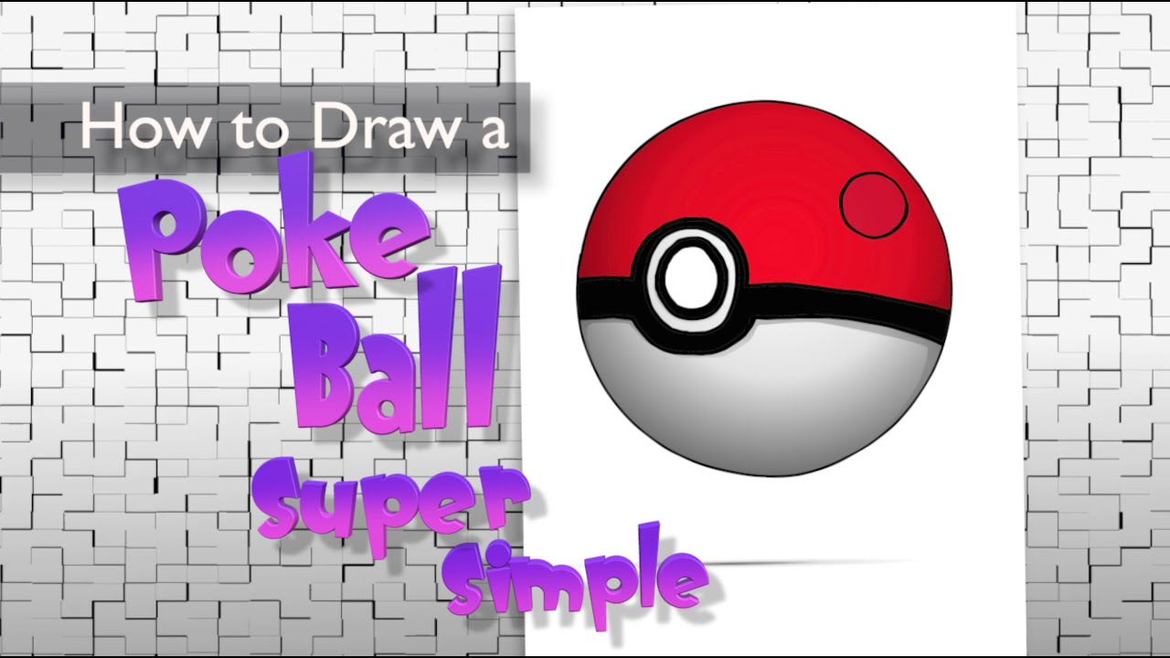 How to Draw a Poke Ball 🕹 Art for Kids 🕹 Super Simple 🕹 Frazier Tales 🕹 ...