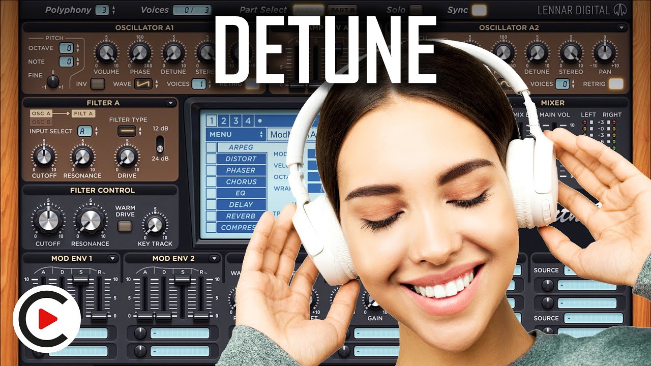 HOW TO USE DETUNE | Pitch Detune Synth Oscillator (SYNTHESIZER FOR ...