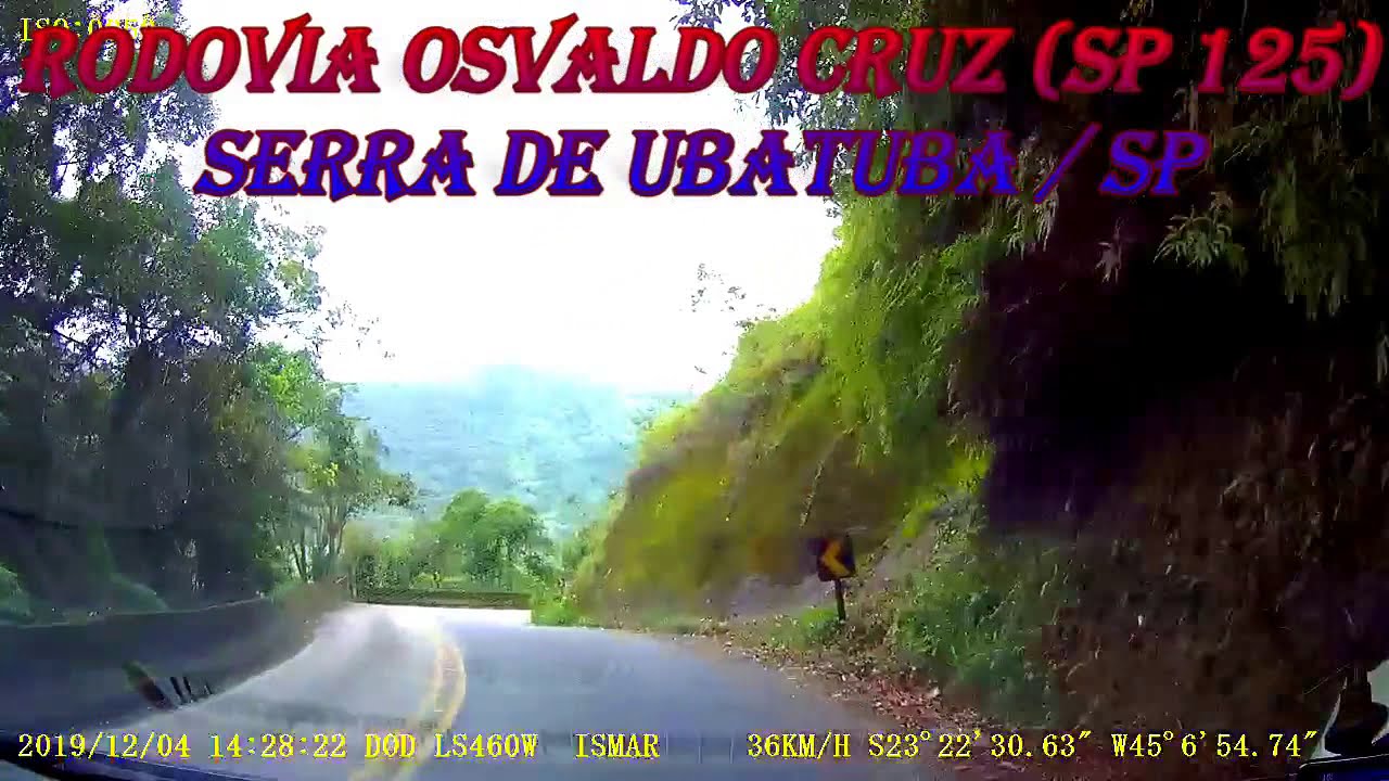 Descendo a Perigosa Serra de Ubatuba SP, Rodovia Osvaldo Cruz (SP 125 ...