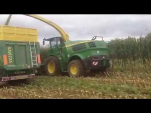 Trincia John Deere 8600 - YouTube