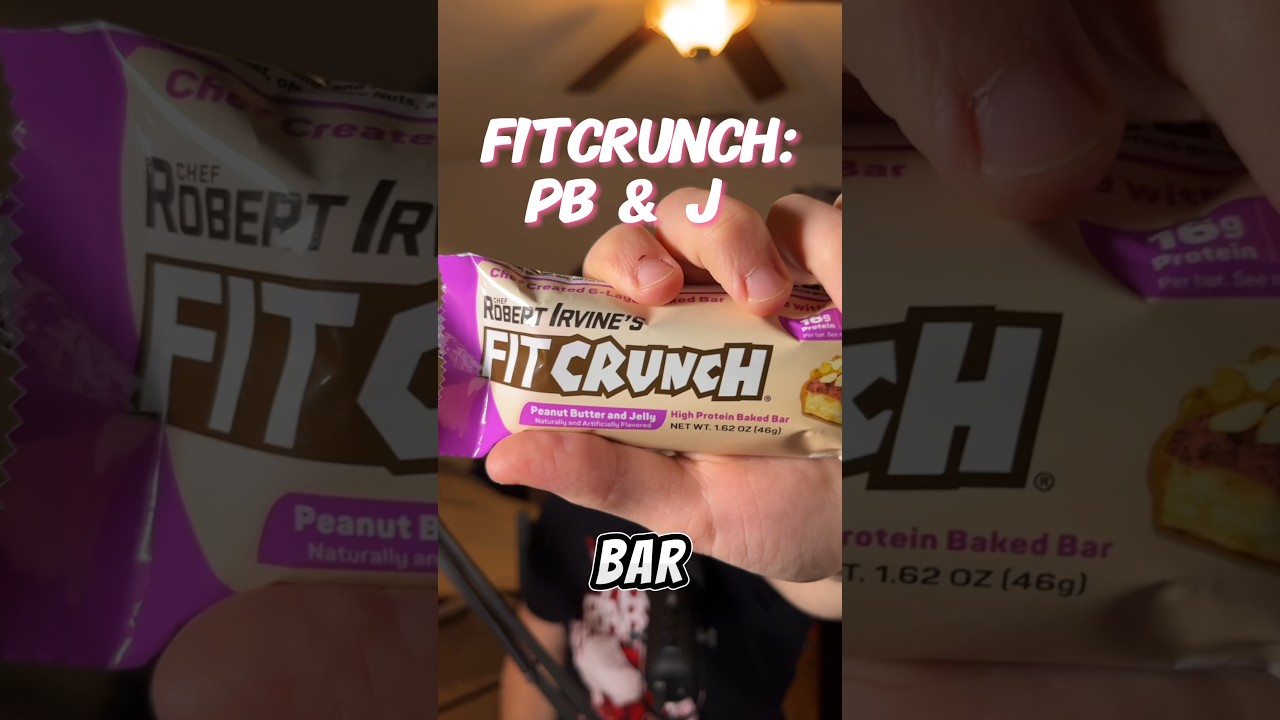 Day 23: Trying @fitcrunchbars ‘s PB&J Protein Bar; #gym #supplement # ...
