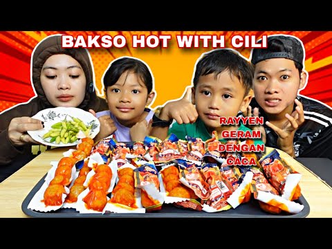 BAKSO HOT KANZLER WITH CILI HIJAU ,RAYYEN GERAM DENGAN CACA 😨‼️