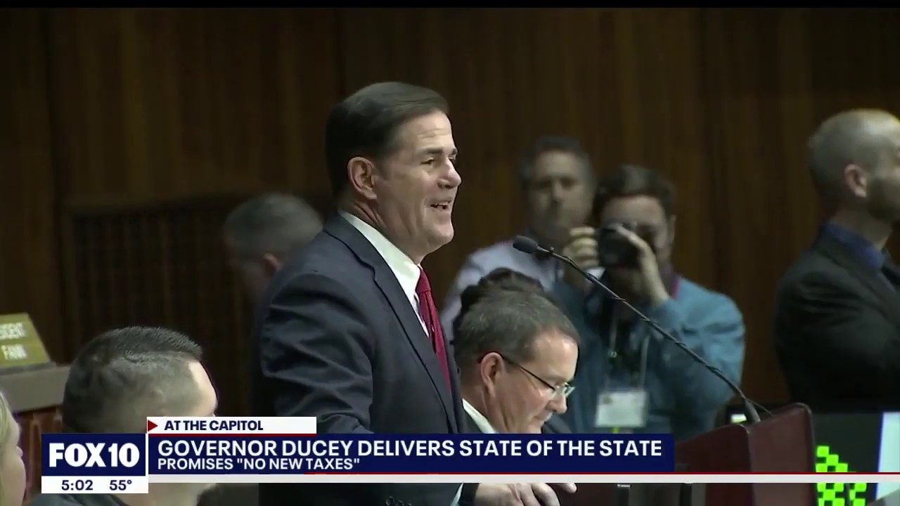FOX 10: Governor Ducey Delivers State of the State, Promises "No New ...