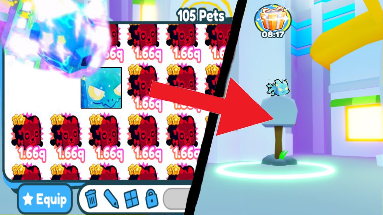 Hatching and giving pets away! || pet simulator x || Comet update ...