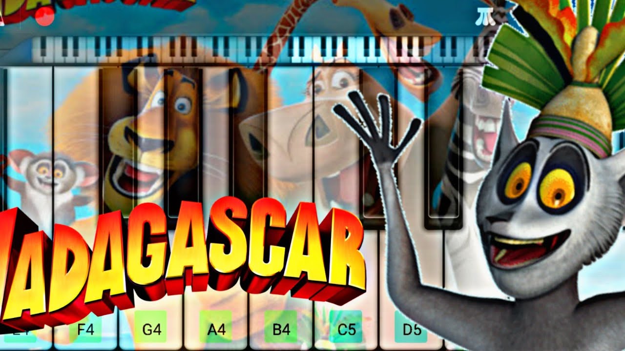 MADAGASCAR - l LIKE TO MOVE IT SONG (PIANO TUTORIAL) EASY PIANO MOBILE ...
