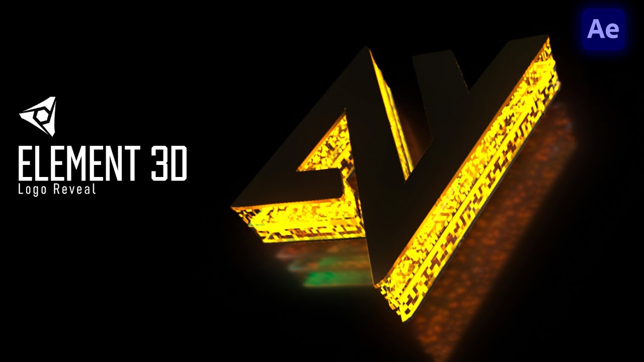 Element 3D Logo Reveal Animation - AFTER EFFECTS - YouTube