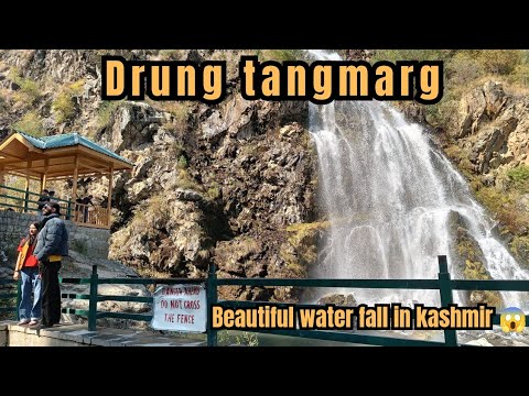 Exploring Drung tangmarg waterfall 🌊|| gulmarg camp pt 02 @talibvlogs03 ...