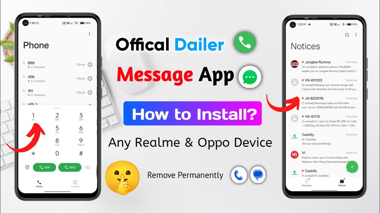 How to install Realme Dailer & Message App Permanently ⚡⚡|| Any Oppo ...