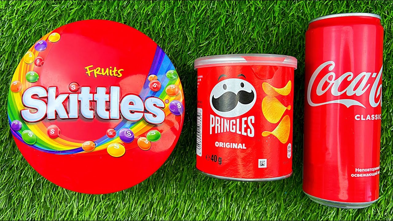 Satisfying Video | Unpacking 1 Rainbow Skittles Containers with Color ...