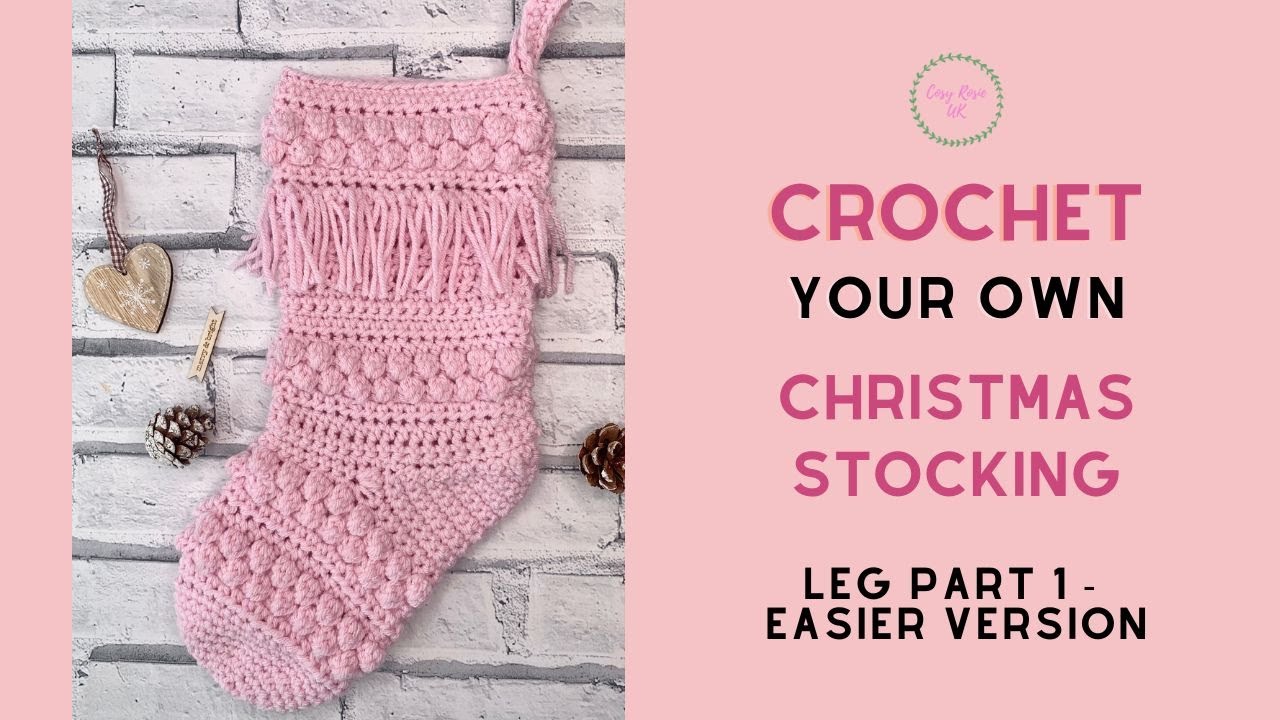 Easy Crochet Stocking Pattern | Leg Part 1 - YouTube