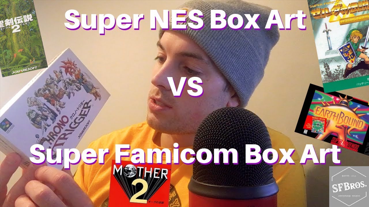 Top 8 SNES vs SFC Box Art - YouTube