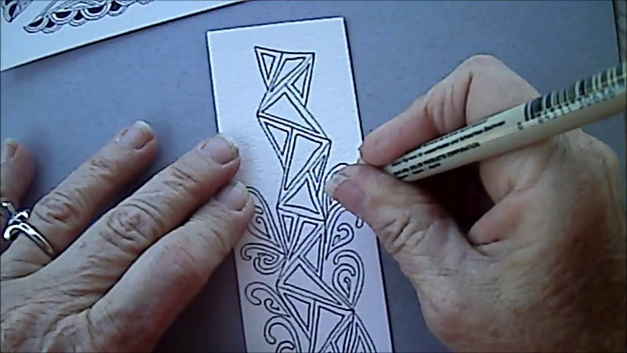 ING tangle Pattern Lesson #88 - YouTube
