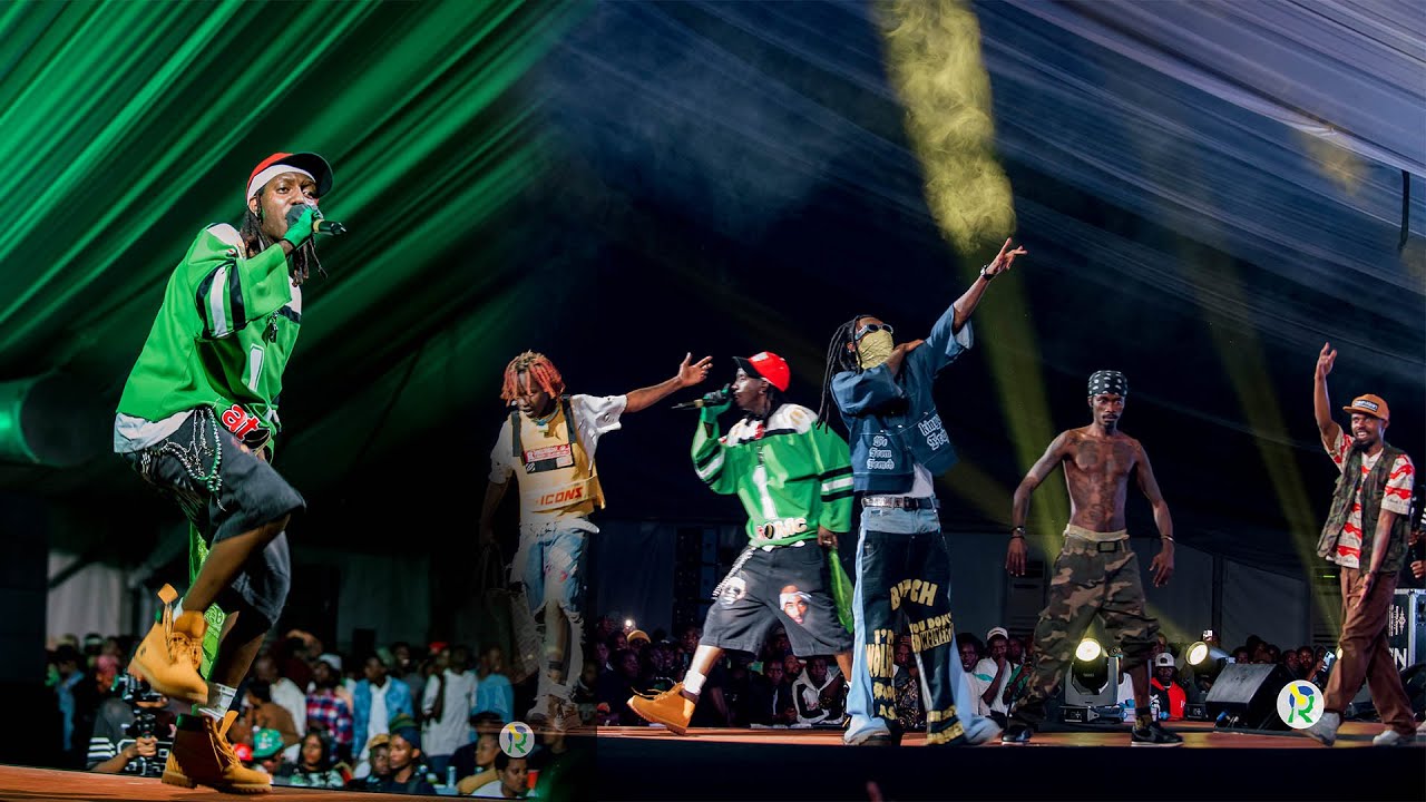 B Threy akoze amateka imbere y'abafana ba Tuff Gang itaririmbye ...