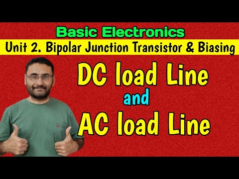 DC load line | AC load line | Operating point | Q point | BJT | BE ...