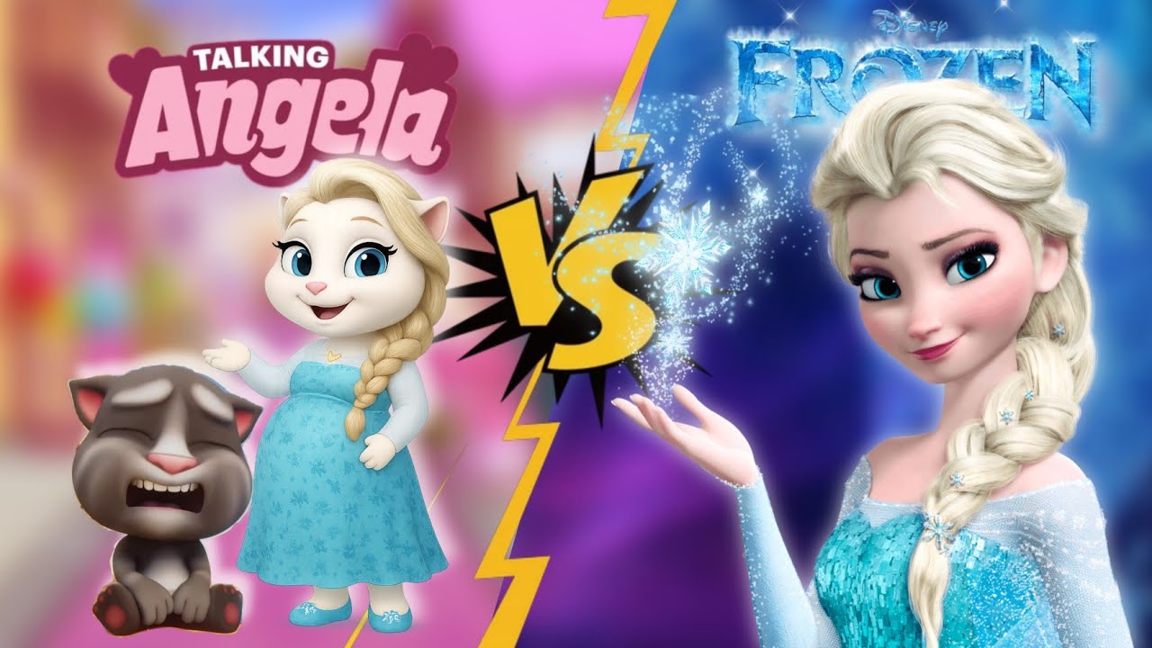 Pregnant Elsa 🩵 vs Her baby Tom 🍼 | Frozen ️| My Talking Angela 2 💗 ...
