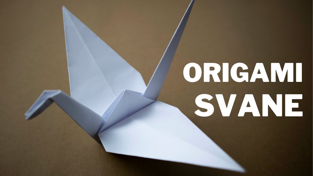 Hvordan lage en origami svane? (lett) - YouTube