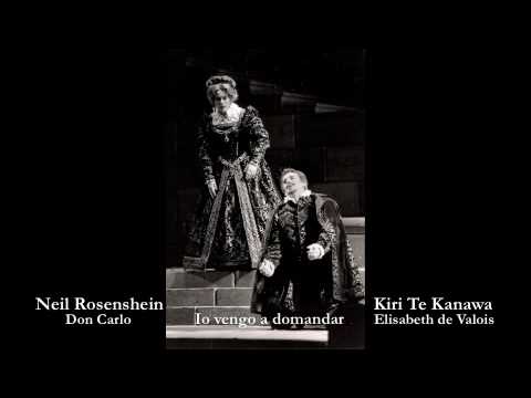 Neil Rosenshein and Kiri Te Kanawa sing Io vengo a domandar from Don ...