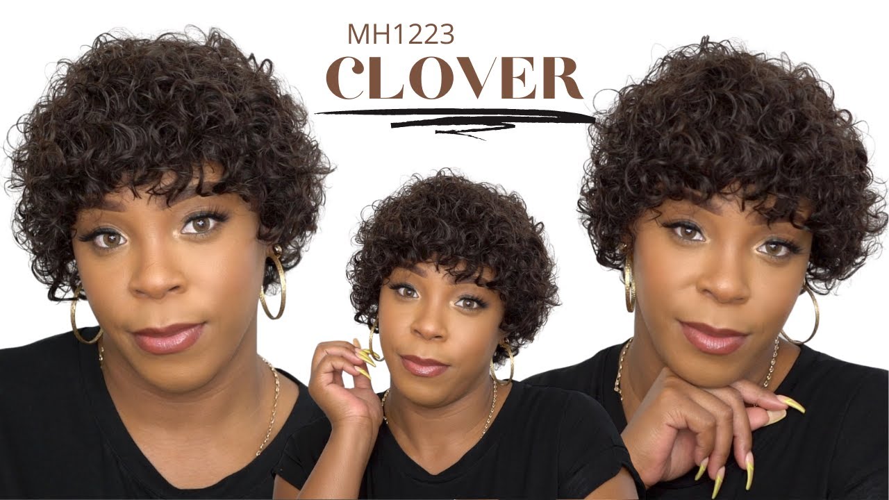 Bobbi Boss 100% Human Hair Wig - MH1223 CLOVER --/WIGTYPES.COM - YouTube