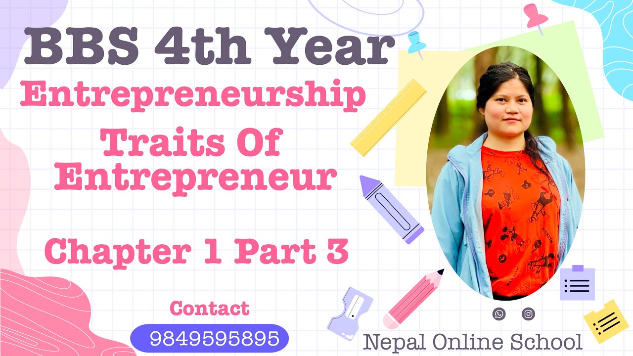 BBS 4th Year|Entrepreneurship|Chapter1|Part 4|Characteristics/Features ...