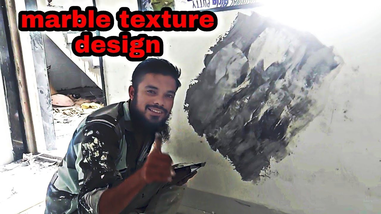 marble texture design || wall putty ||#ajjupainter96 ||marble texture ...