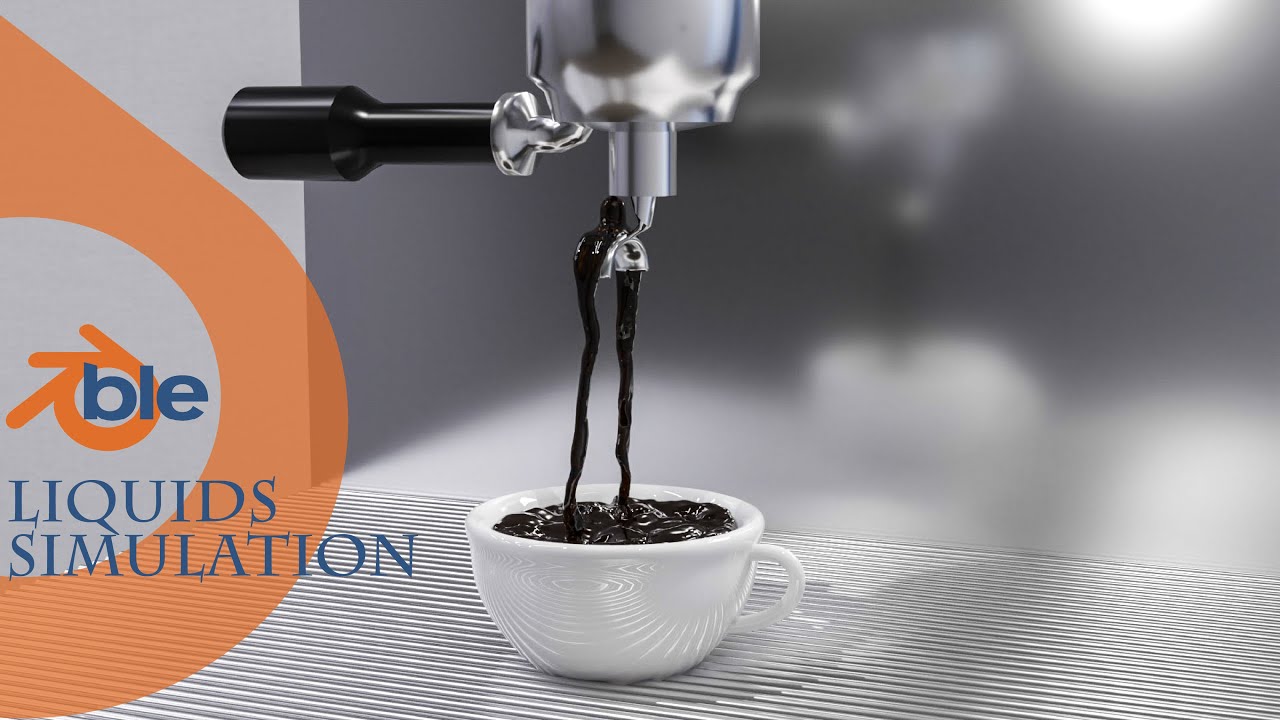 Create Espresso In Blender _ ( Liquids Simulation ) Easily And ...