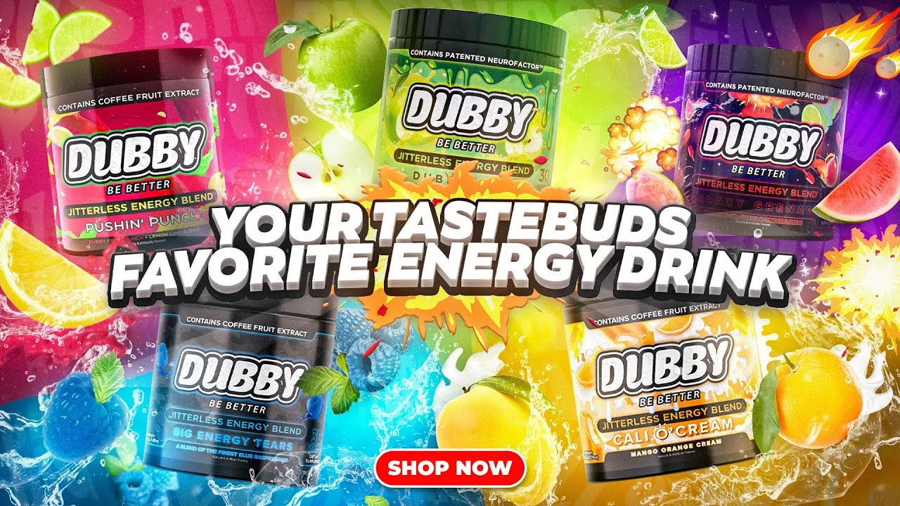 Try my new sponsor Dubby energy drink link in description - YouTube