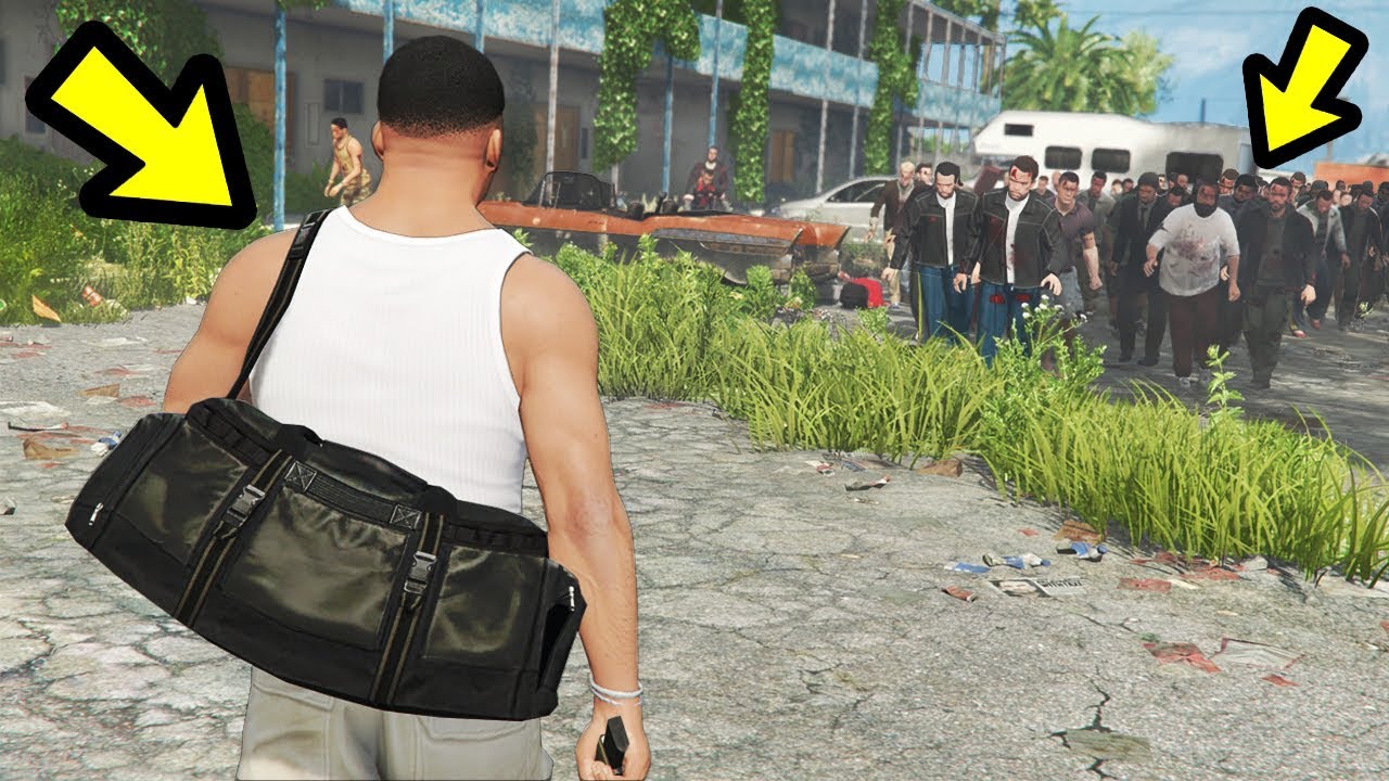 The BIGGEST Zombie Apocalypse EVER! (GTA 5) - YouTube