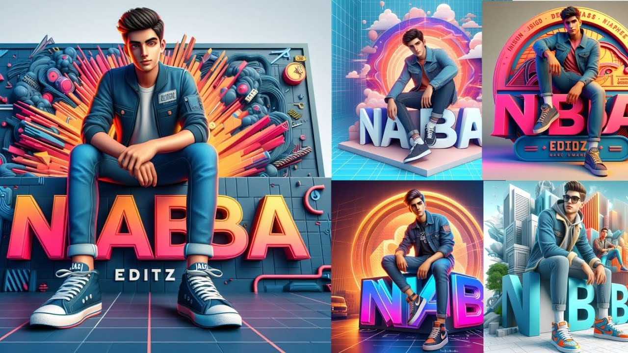 How To Create 3D AI Name Text Images | Create A Your 3D Name And Ai ...