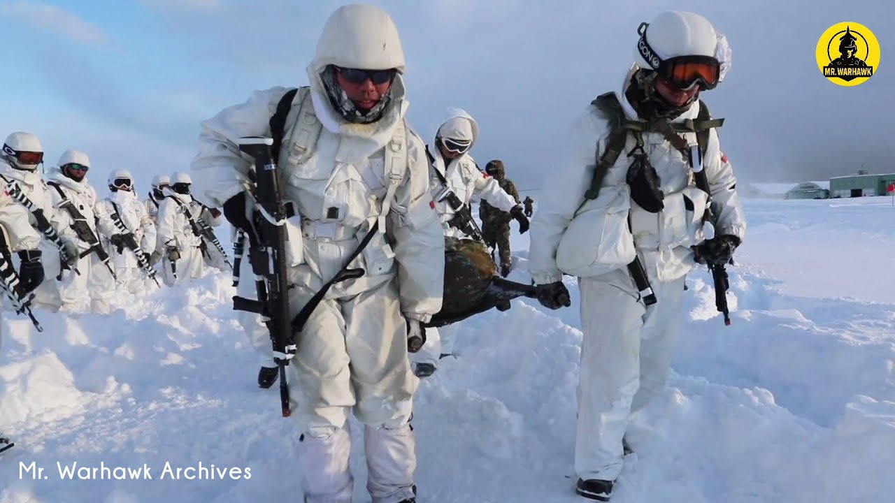 U.S. Army Soldiers conduct Cold-Weather Casualty Evacuation Drill ...