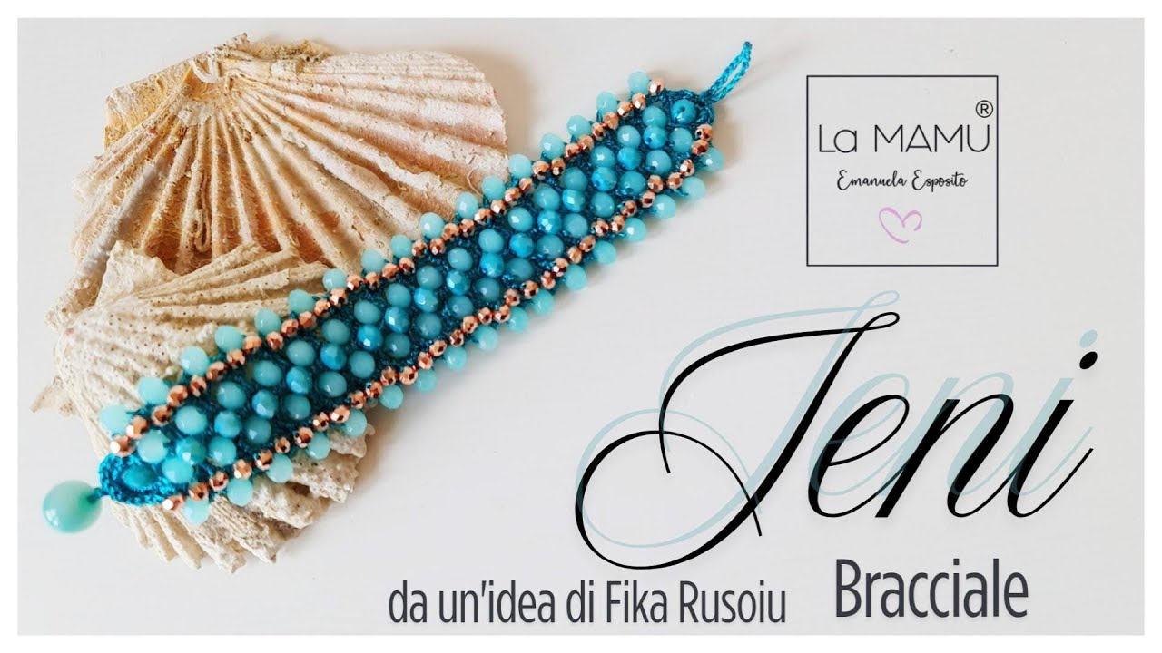 JENI bracciale: un gioiello tessile pieno di luce ed eleganza! - YouTube