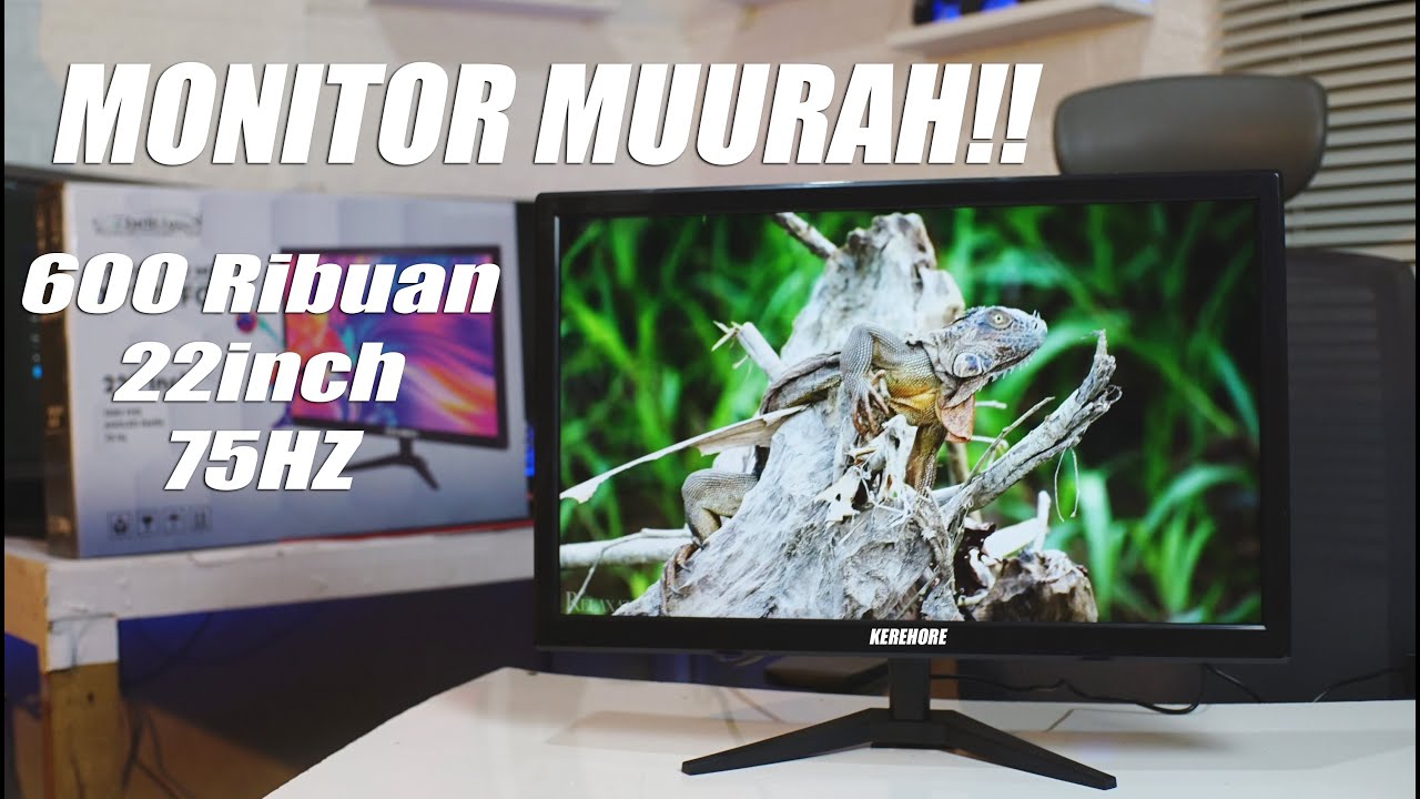 Monitor Gaming 22inch 75Hz CUMA 600 RIBUAN!!! - YouTube