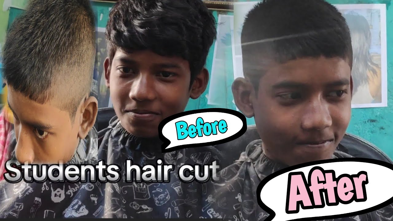 1st video // students hair cut - YouTube