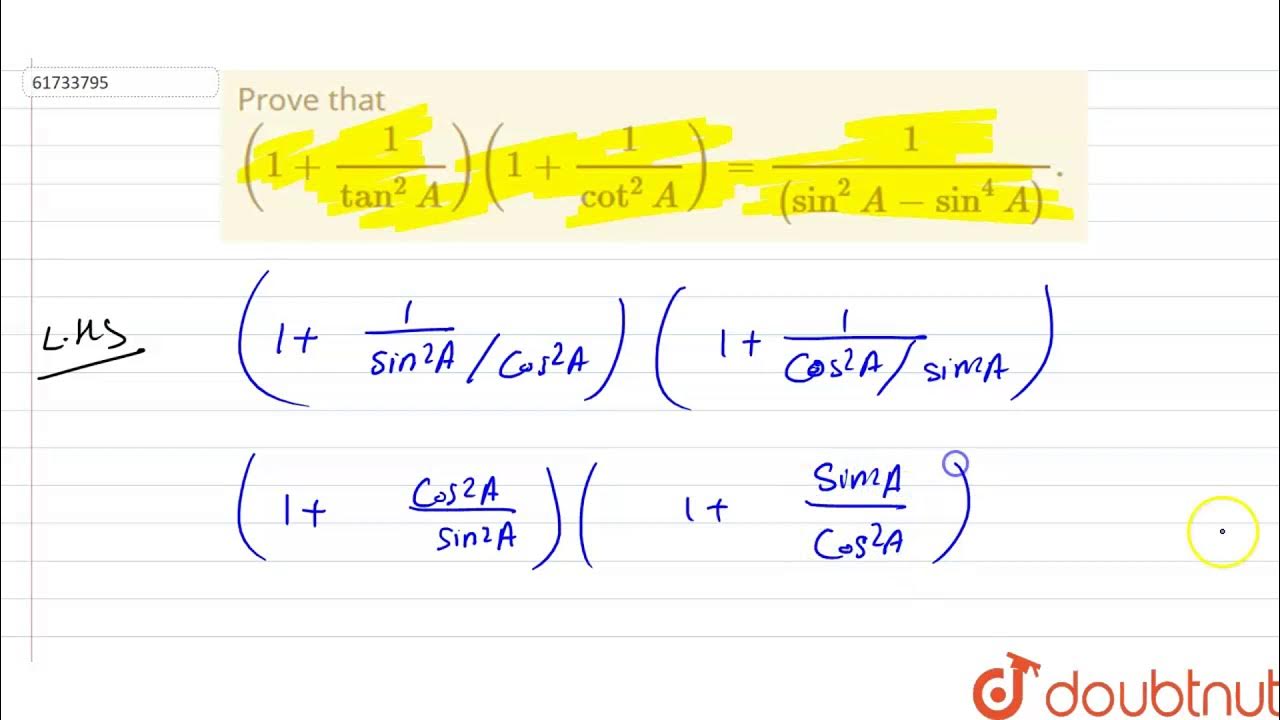 Prove That 1 1 tan 2 A 1 1 cot 2 A 1 sin 2 A Sin prove-that-1-1-tan-2-a-1-1-cot-2-a-1-sin-2-a-sin