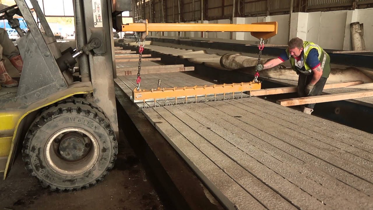 Tee Beam Demolding - YouTube