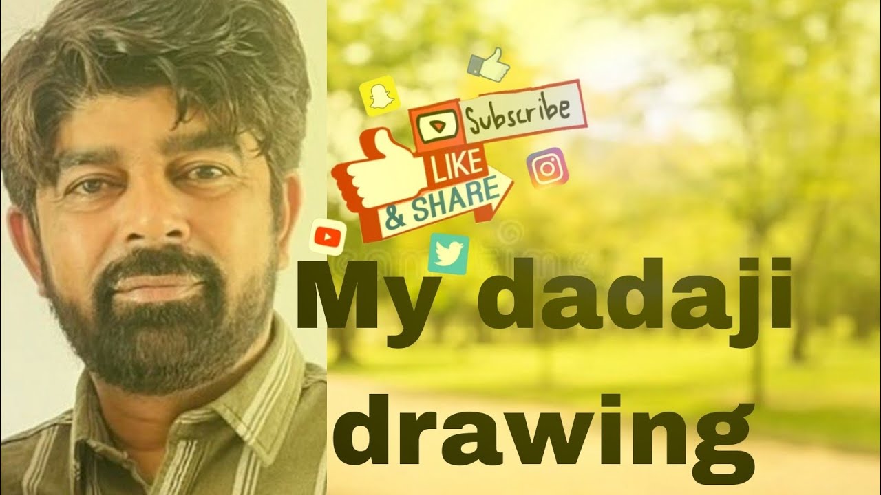 My dadaji drawing.#viral #sketch#dada. - YouTube