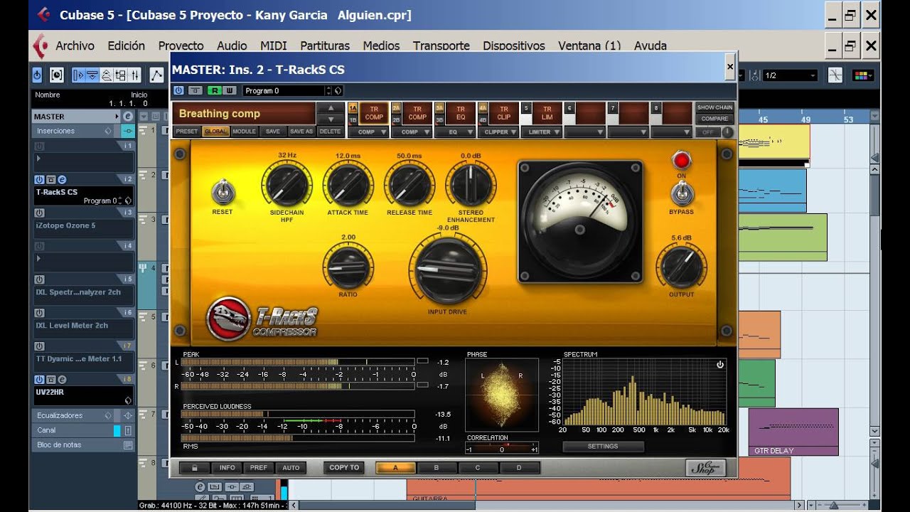 Masterizador VST RTAS | T-Racks CS4 © | Curso Profesional de Produccion ...