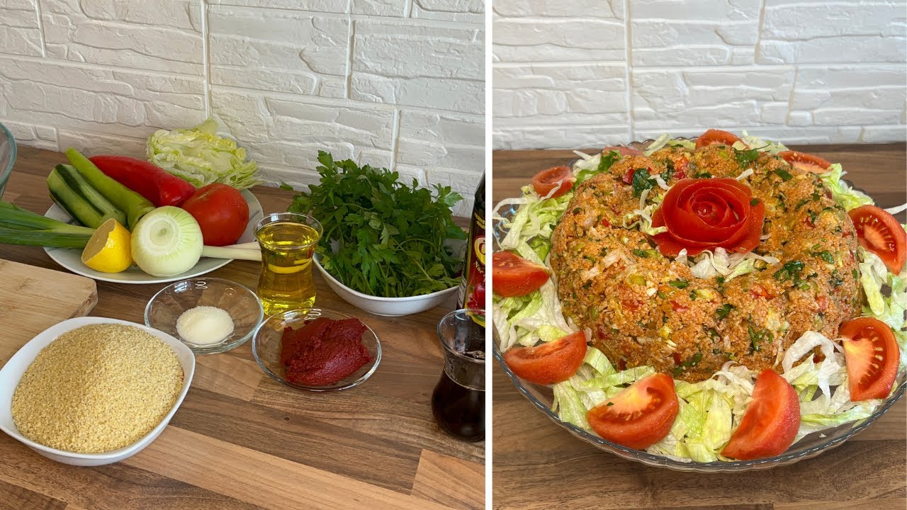 Sallat me bulgur / Sallate te ndryshme / Bulgursalat - YouTube