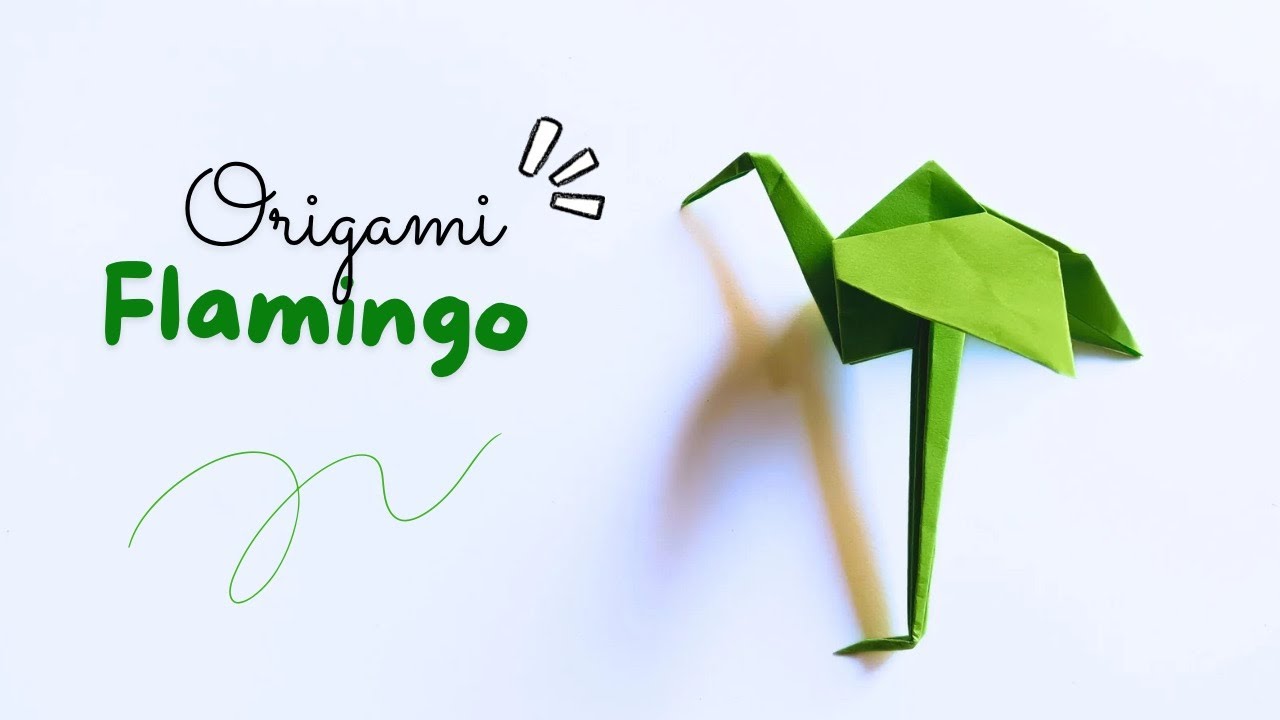 HOW TO MAKE A FLAMINGO ORIGAMI PROJECT | EASY PAPER FOLDING TUTORIAL ...