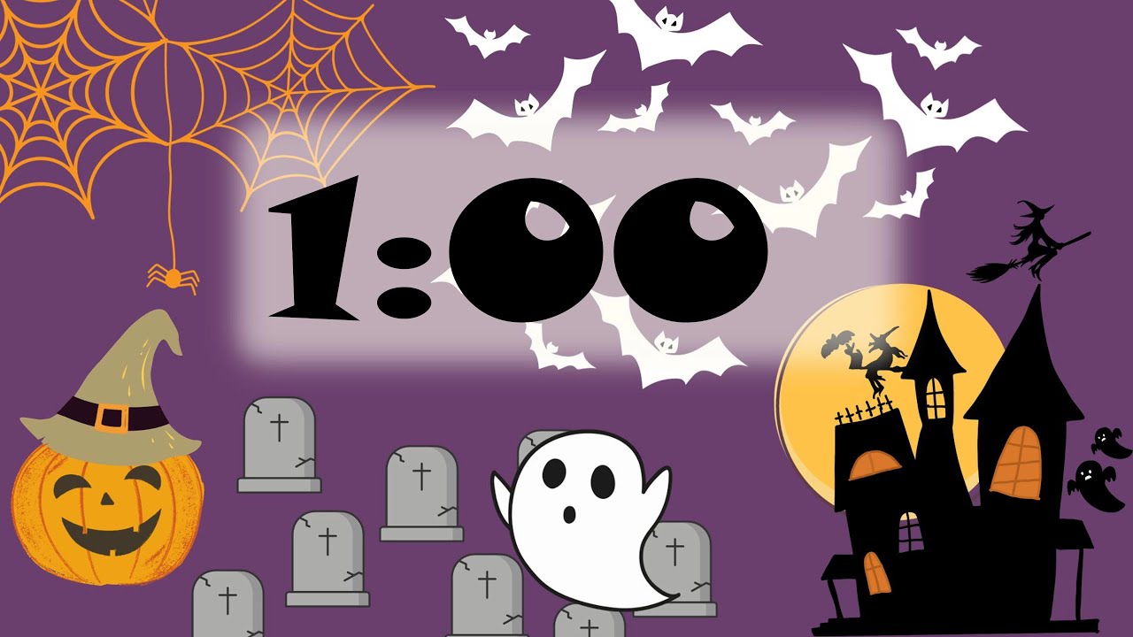 1 Minute Countdown Timer - Happy Halloween! (Includes Background Audio ...