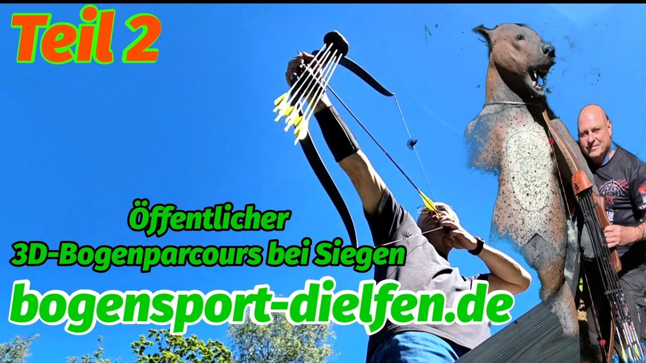 3D-Parcours im Siegerland bei bogensport-dielfen.de Teil 2, TOLLE ZIELE ...