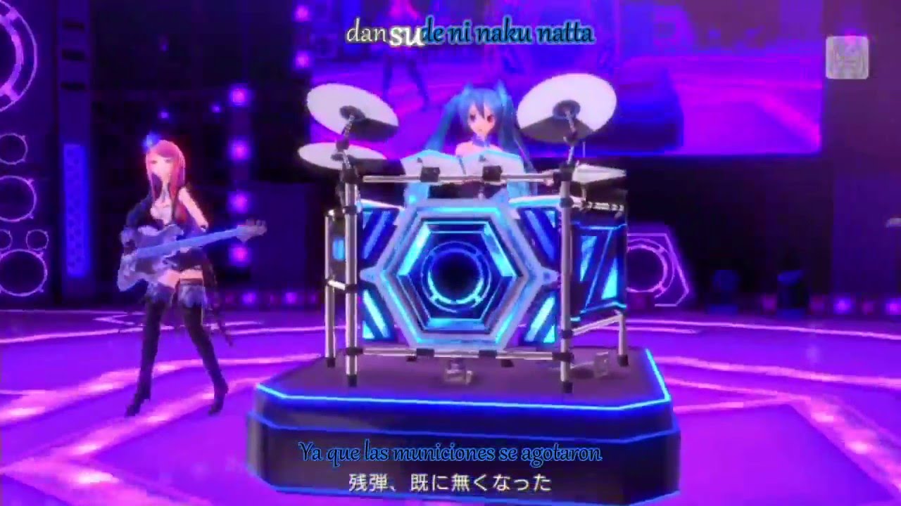 Miku, Rin & Luka - Cool Medley ~Cyber Rock Jam~ / Project DIVA X【Sub: Esp. + Karaoke】 - YouTube