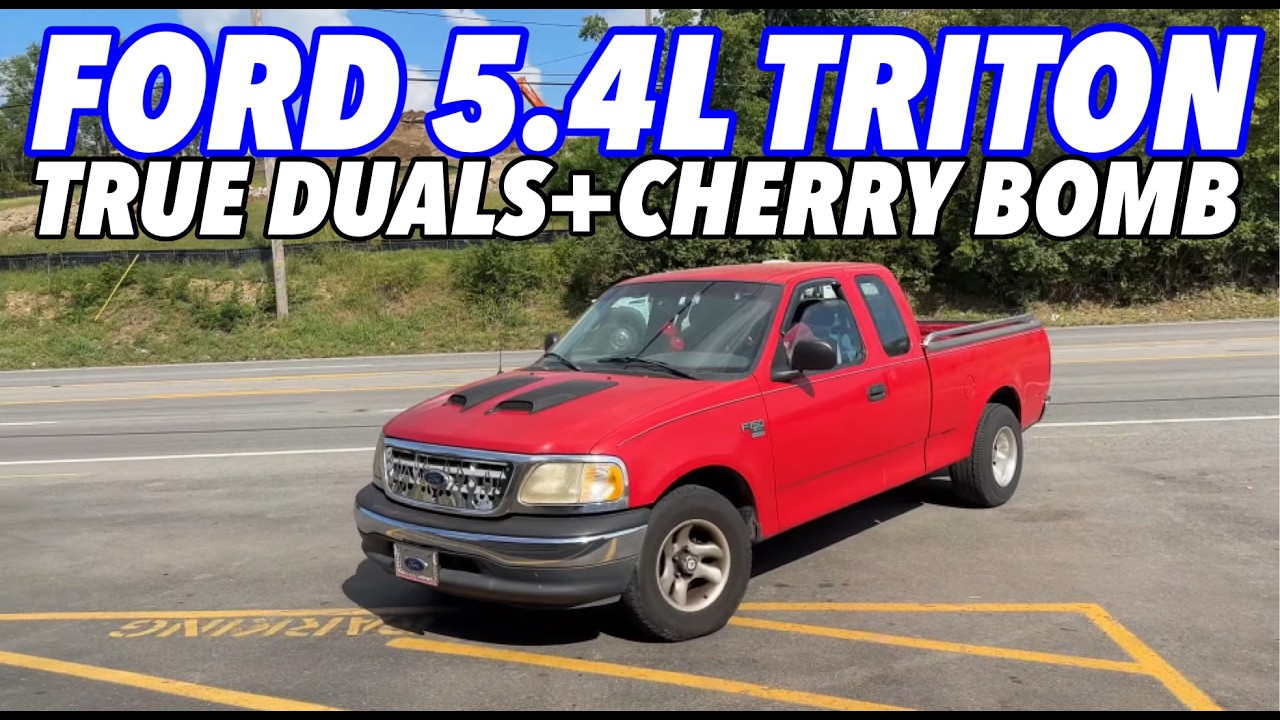 1999 Ford F 150 5.4L Triton V8 w/ True Dual Exhaust & Cherry Bomb Glass ...