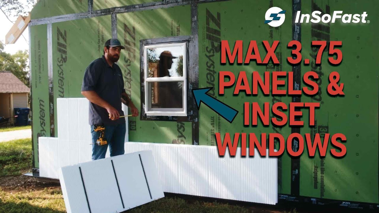 Installing MAX 3.75 Panels around Inset Windows - YouTube