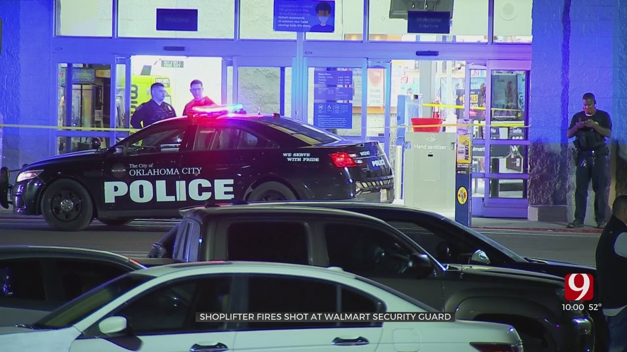 Shoplifter Fires Shot At Walmart Security Guard - YouTube