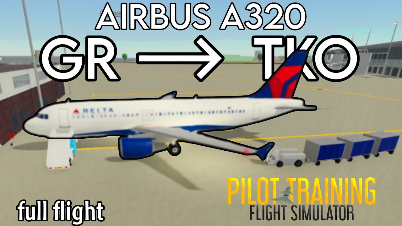 Delta airlines AIRBUS A320 full flight ️|Pilot flight simulator (ptfs ...
