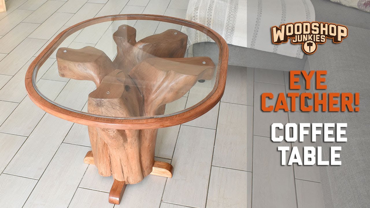 One of a kind | Rotten Tree Stump Turned Into Eye-Catching Table - YouTube