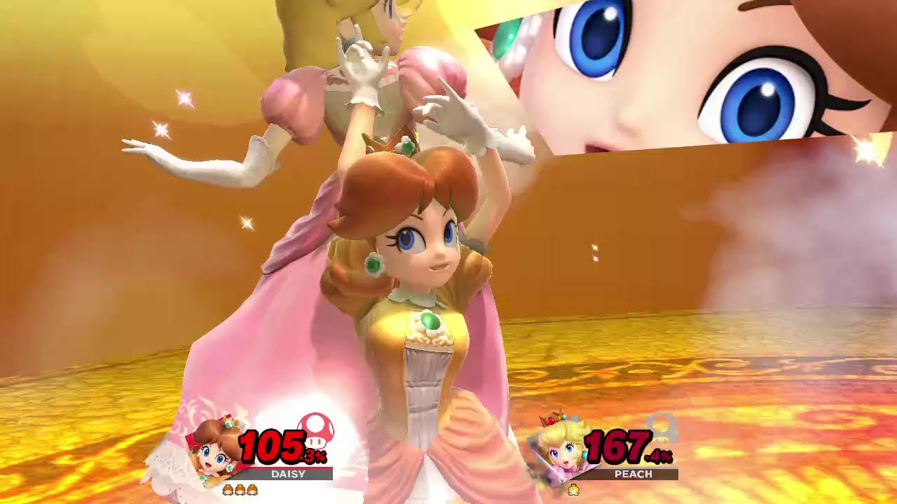 Super Smash Bros. Ultimate (Princess Daisy Vs. Princess Peach) Arena ...