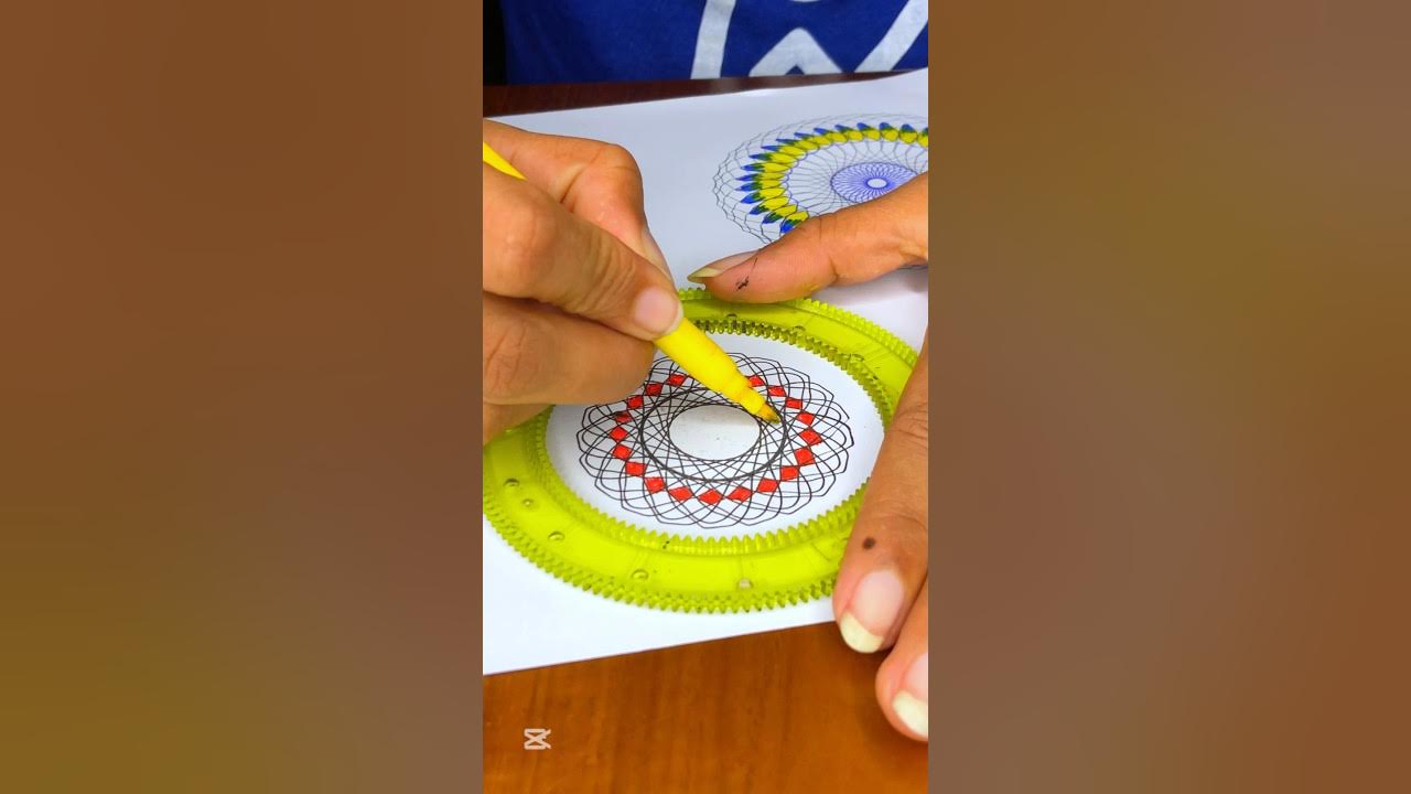 Creating Spirograph Art in Seconds! Satisfying to Watch!🎨🌈#ArtTime #Spirograph #shorts - YouTube