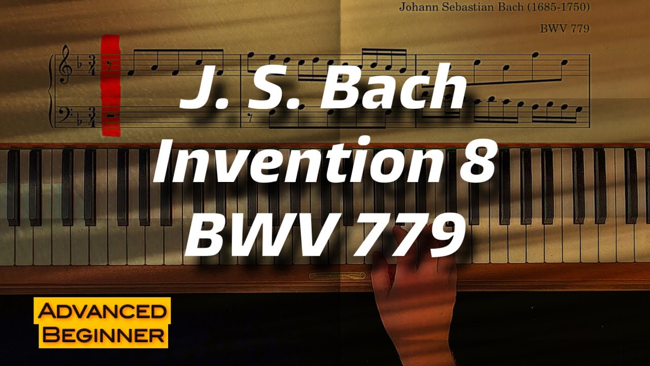 J. S. Bach: Invention No. 8, BWV 779, Slow Motion Piano Tutorial - YouTube